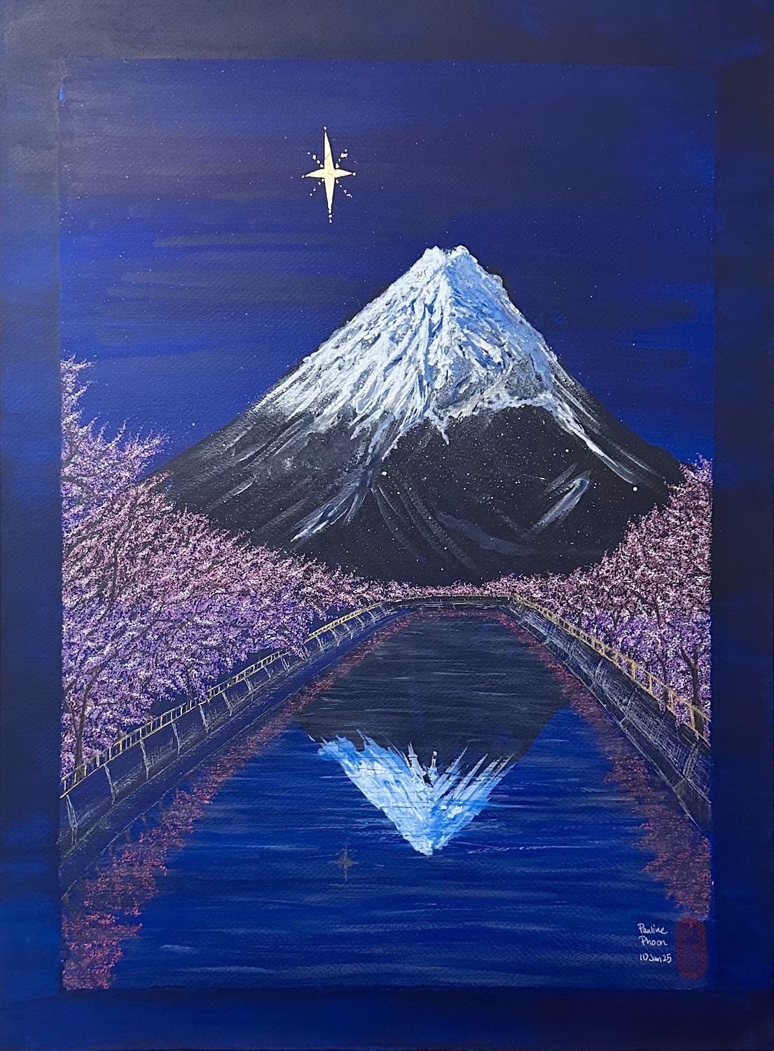 Fujisan in Spring Night - pHoOnIeS Space